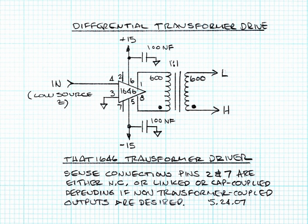 Simple + Cheap Solution for Driving a Transformer? | GroupDIY Audio Forum